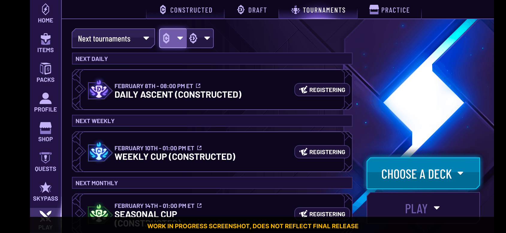 Tournaments - Deep Dive - Skyweaver